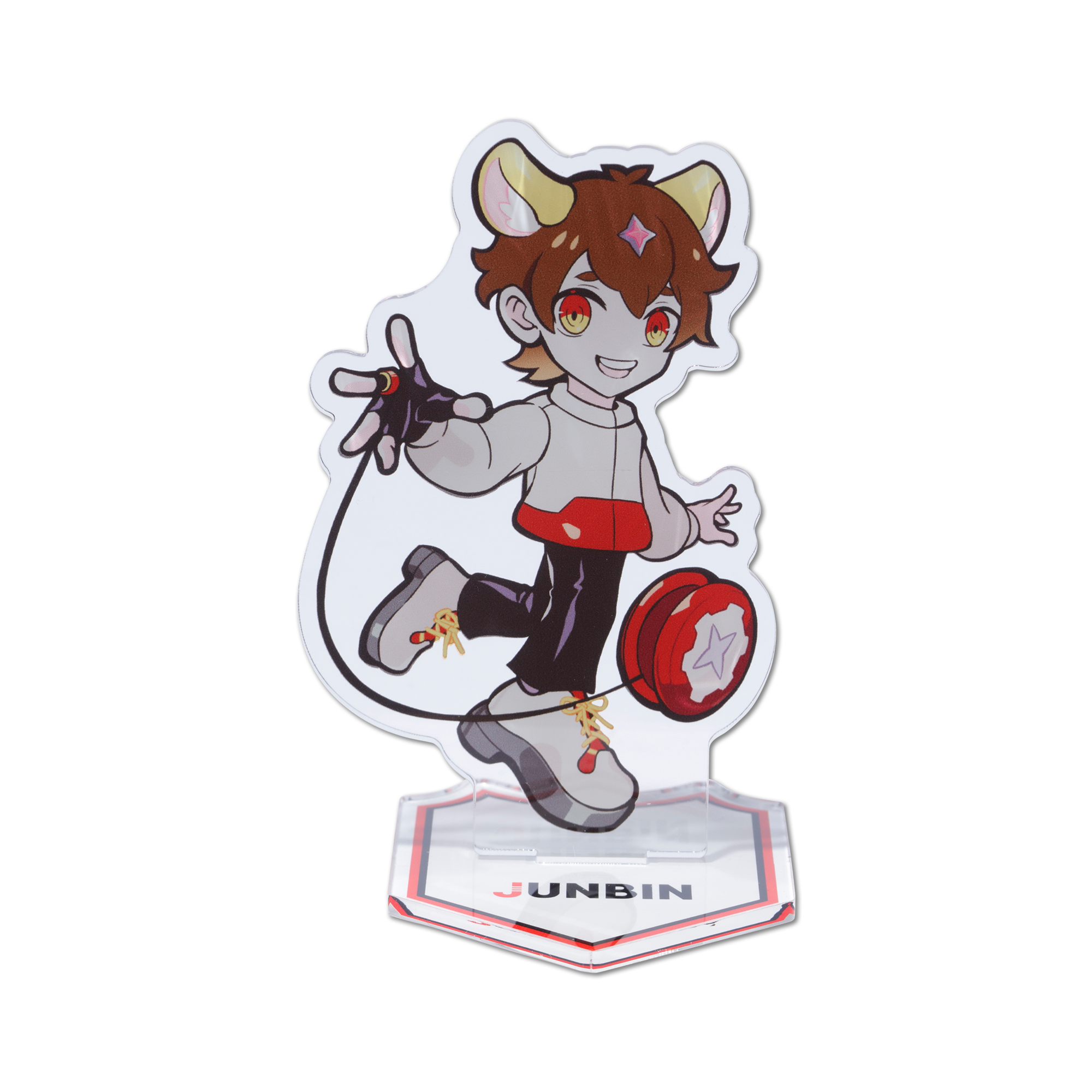 JUNBIN ACRYLIC STAND – CRAZY RACCOON